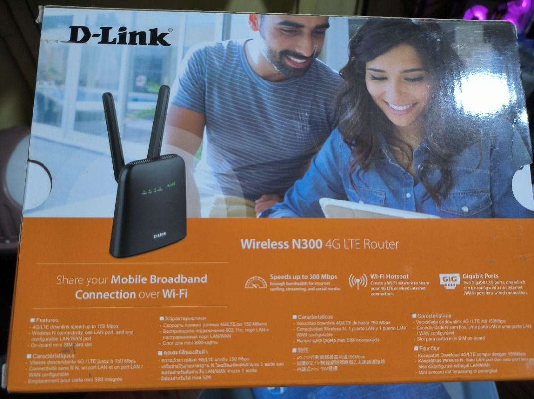D-Link Wireless N300 4G LTE Router DWR-920, Computers & Tech, Parts & Accessories, Networking on ...