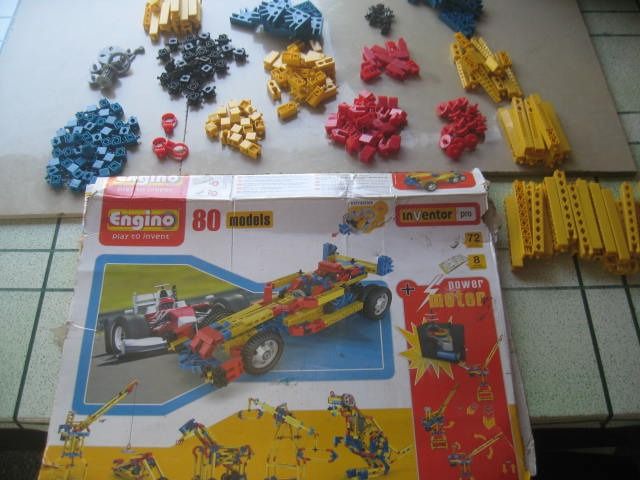 Engino Construction Engineering Lego Type Set for 80 Models with Motor ...