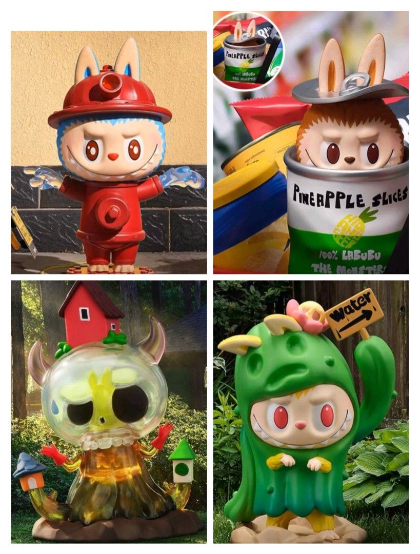 Fire hydrant Flask flower pot Almost Hidden The monsters Labubu ...