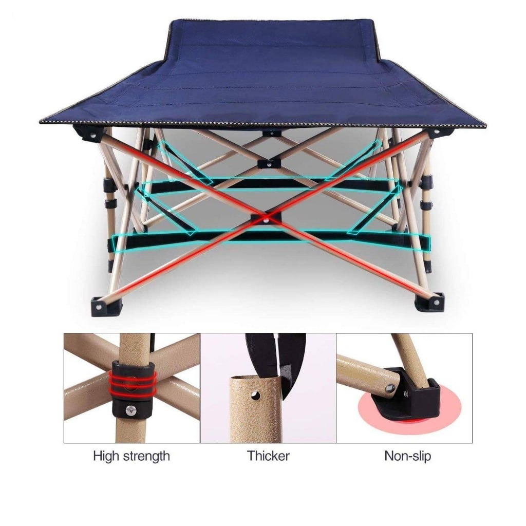 Foldable Campbed FOLDING Single Folding Bed Outdoor Indoor Office ...