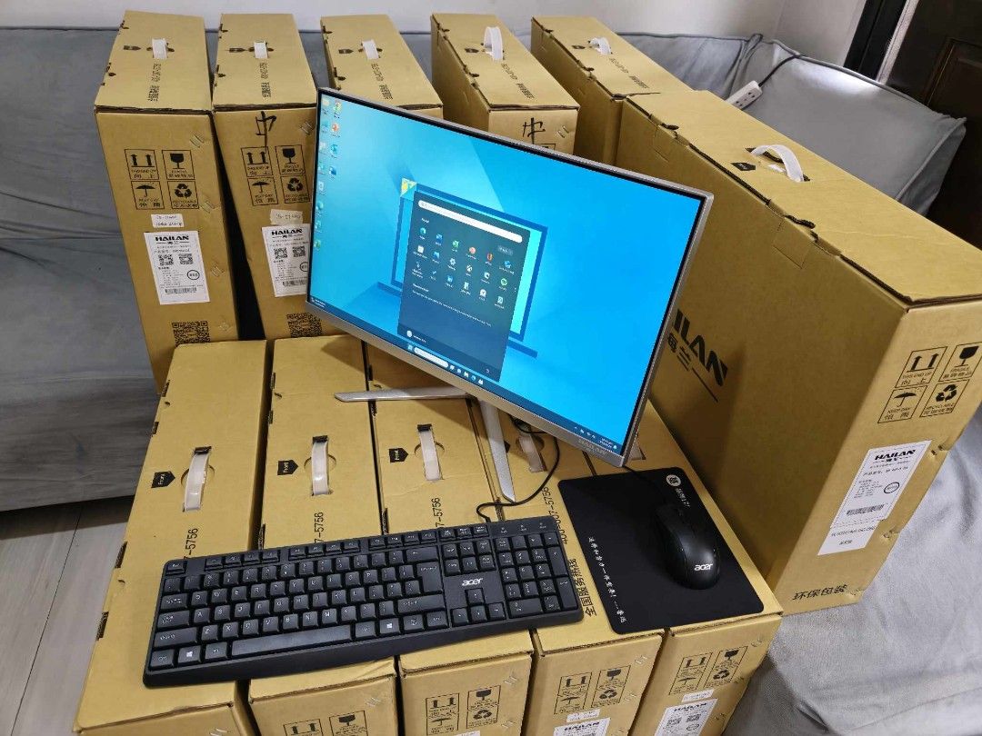 Hailan X6 i7 7th Gen, i5 12th Gen All In One Pc Computer Desktop ...