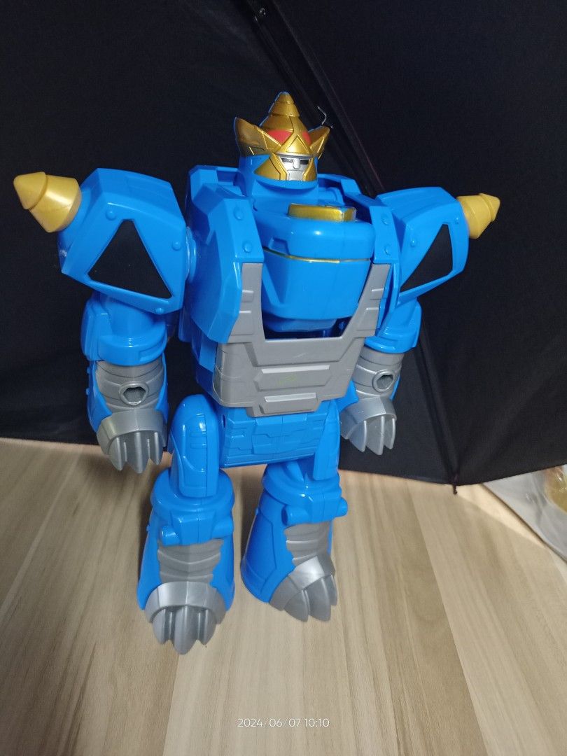 Hasbro power ranger transformer dino charge dino blue, Hobbies & Toys ...