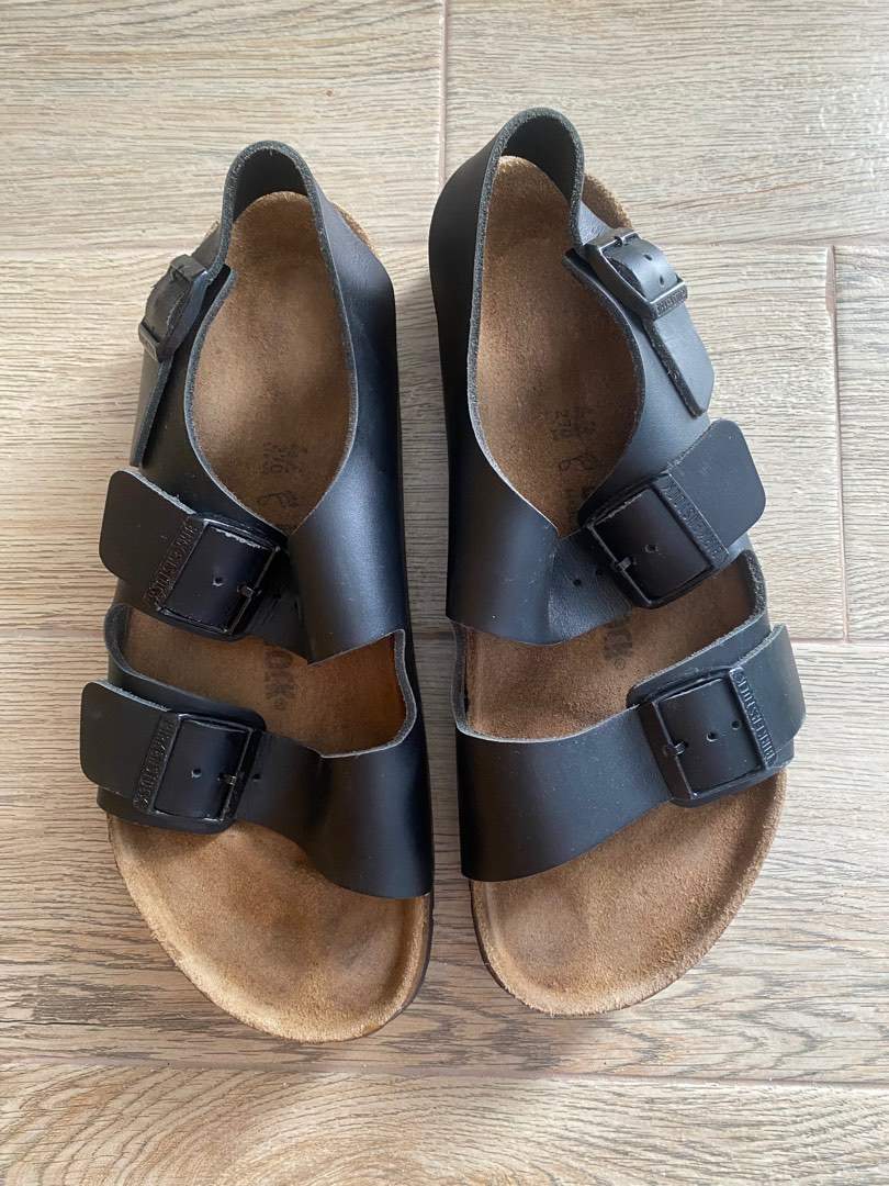 Milano black, Men's Fashion, Footwear, Slippers & Slides on Carousell