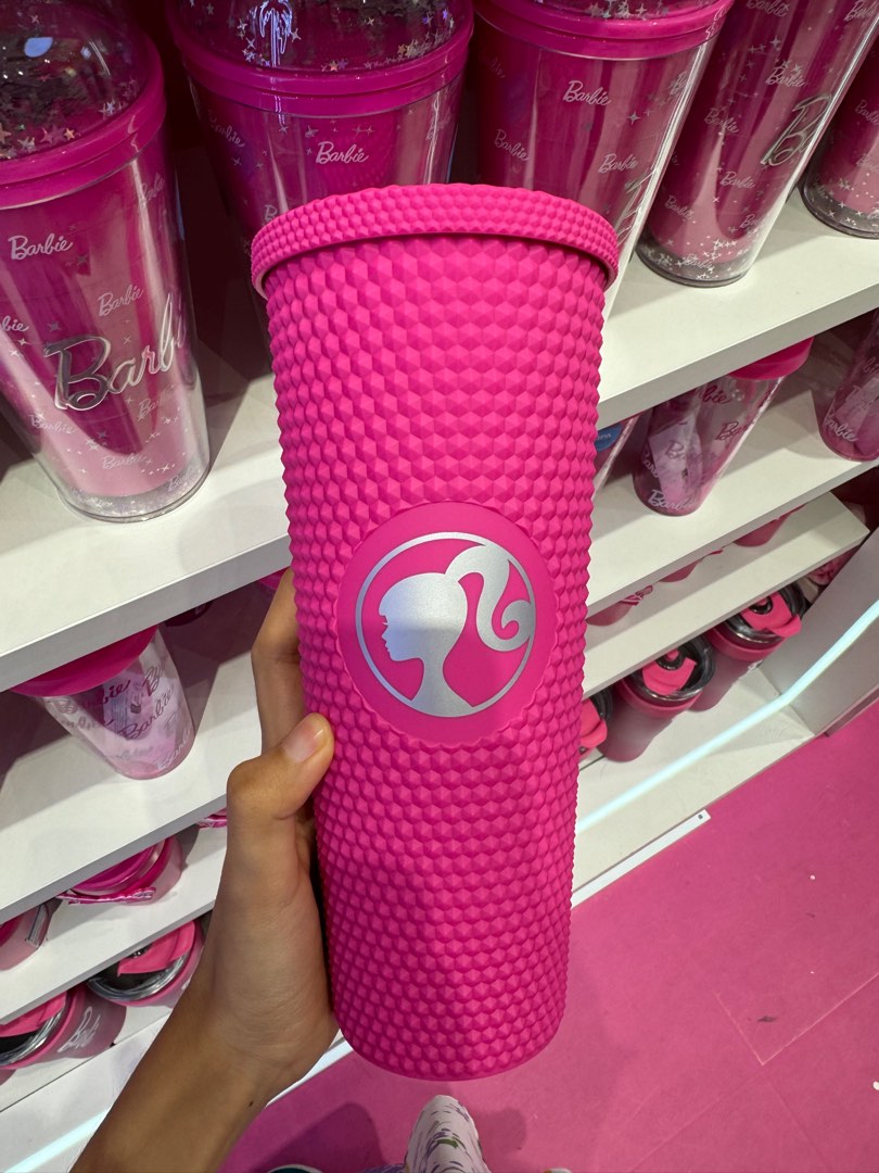 Miniso Barbie Diamond Tumbler Studs Pink, Furniture & Home Living ...