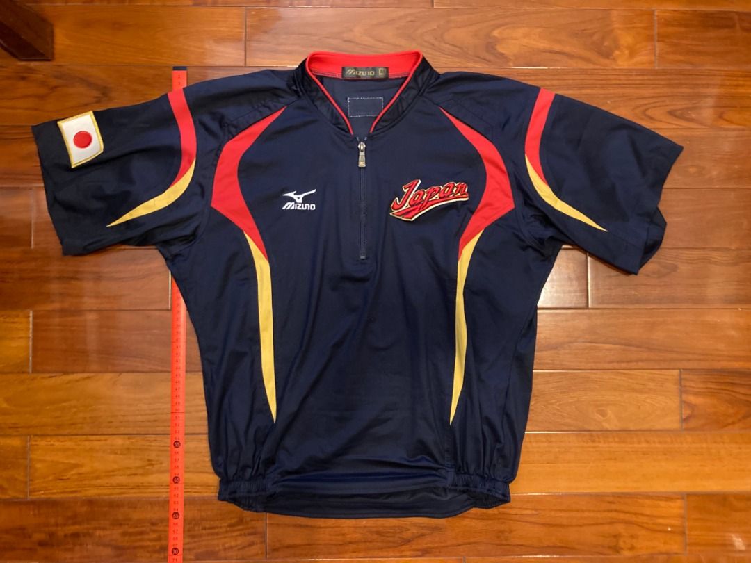 Mizuno 日本國家隊 刺繡 短袖風衣(138棒球 NPB 棒壘 武士隊 代表隊 美津濃 電繡 WBC 12強 奧運), 他的時尚, 休閒運動服飾在旋轉拍賣