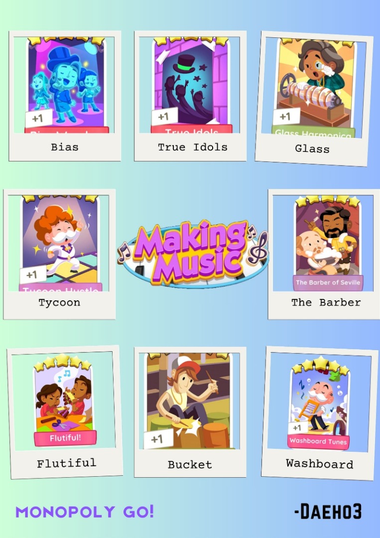 Monopoly Go Stickers, Hobbies & Toys, Toys & Games on Carousell
