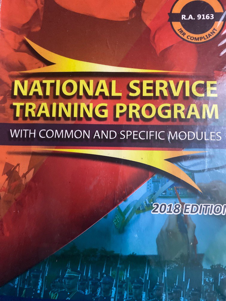 National Service Training Program with common and specific modules 2018 ...