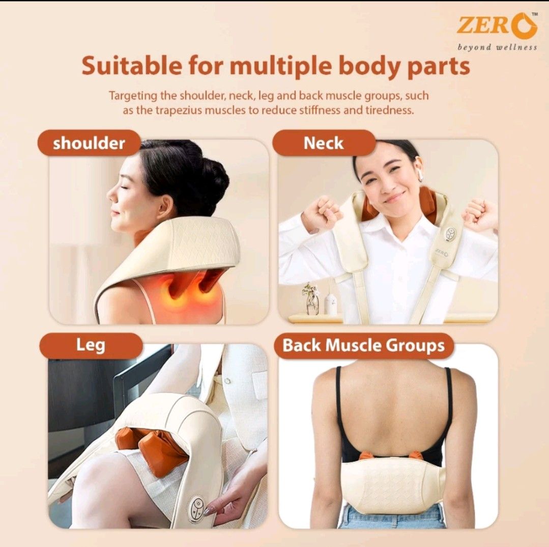 Neck massager zero, Health & Nutrition, Massage Devices on Carousell