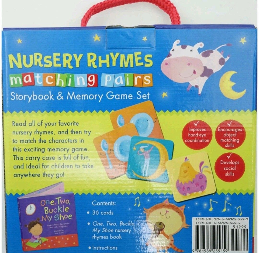 Nursery Rhymes Matching Pairs, Hobbies & Toys, Books & Magazines ...