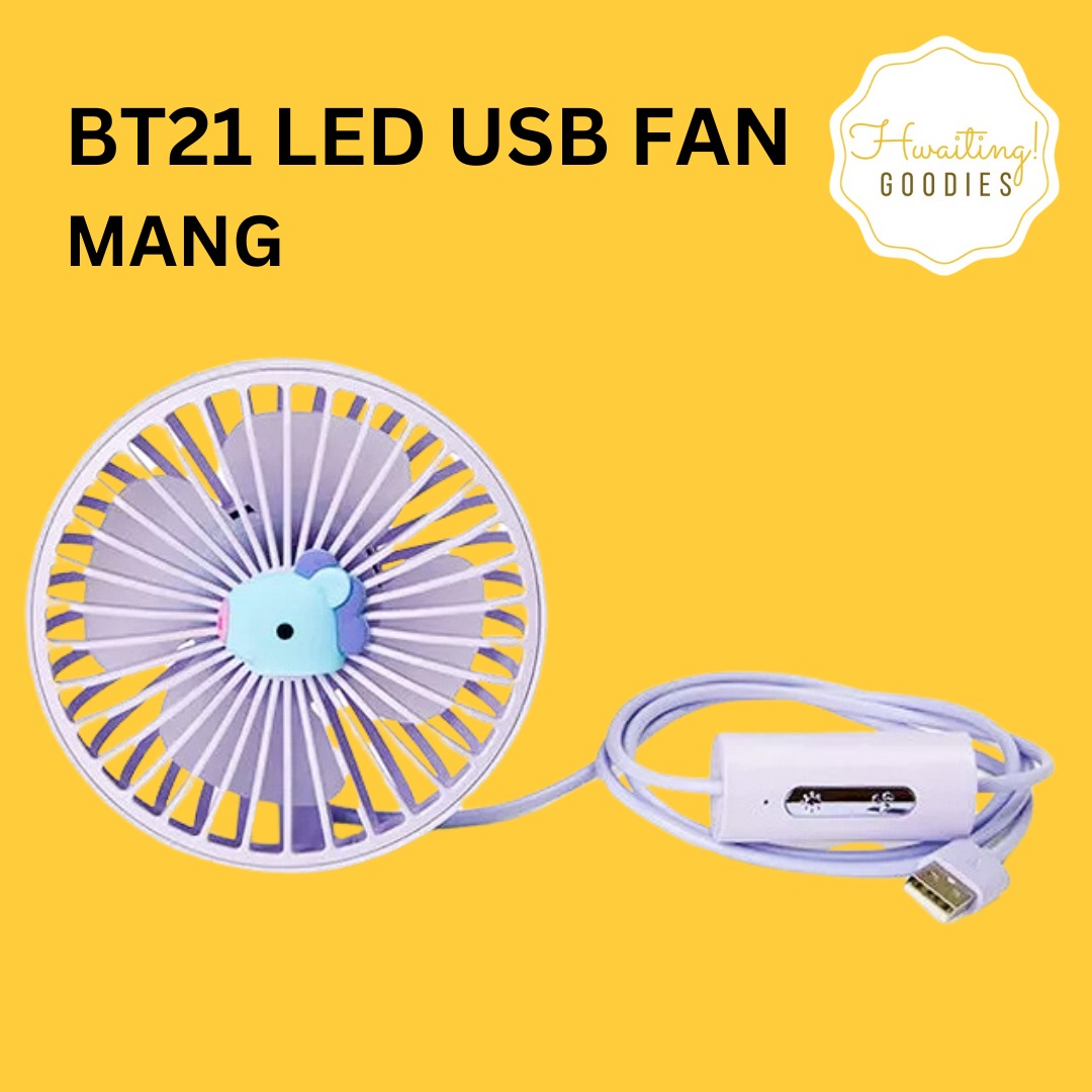 OFFICIAL BT21 MANG LED USB FAN, Hobbies & Toys, Memorabilia ...