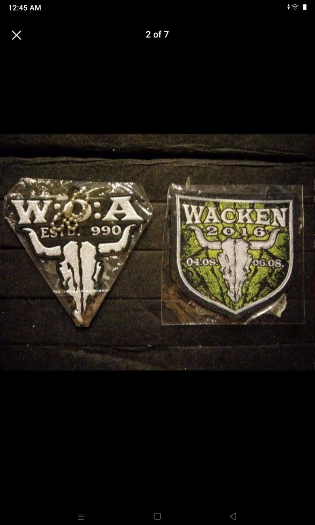 OFFICIAL WACKEN METAL FESTIVAL PATCHES, Everything Else, Others on ...