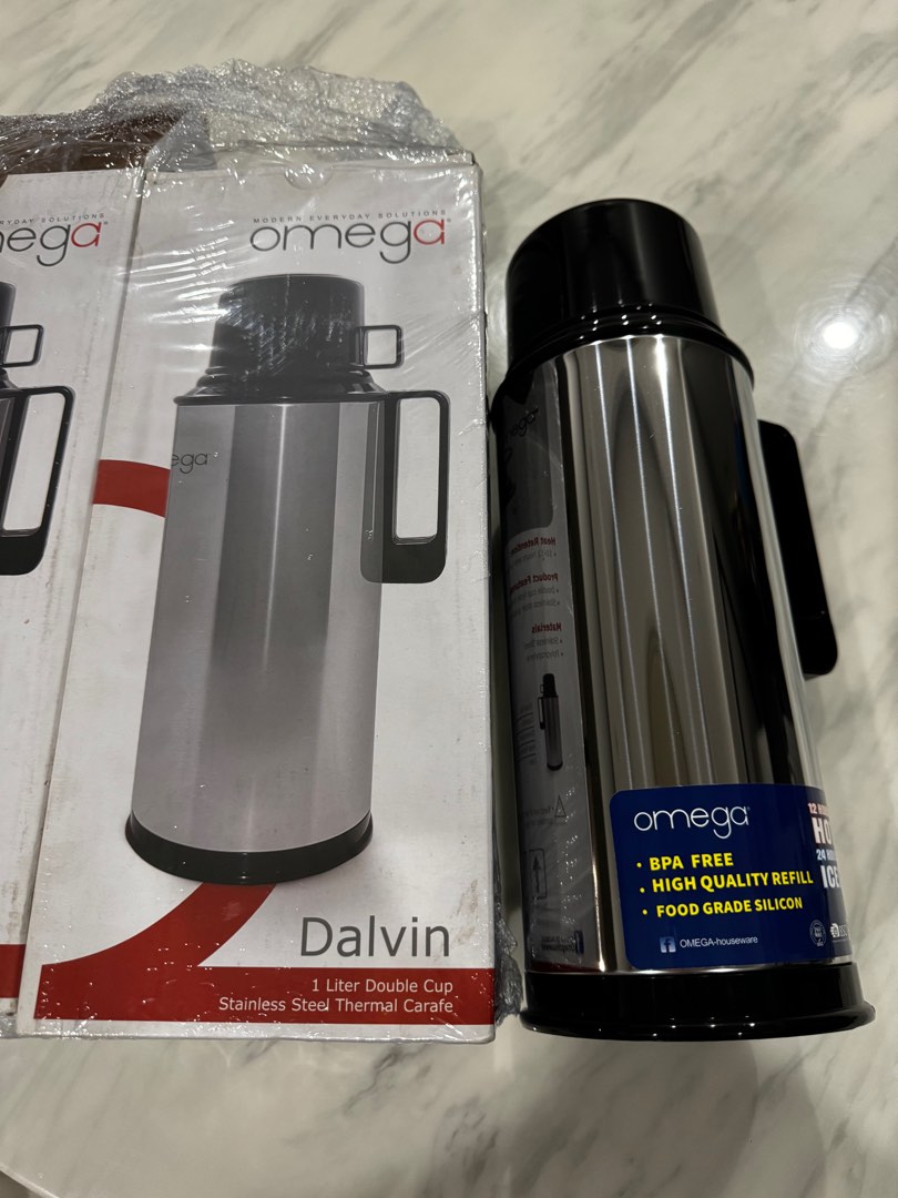 Omega Stainless Steel Thermal Carafe/Thermal Pot, Furniture & Home ...