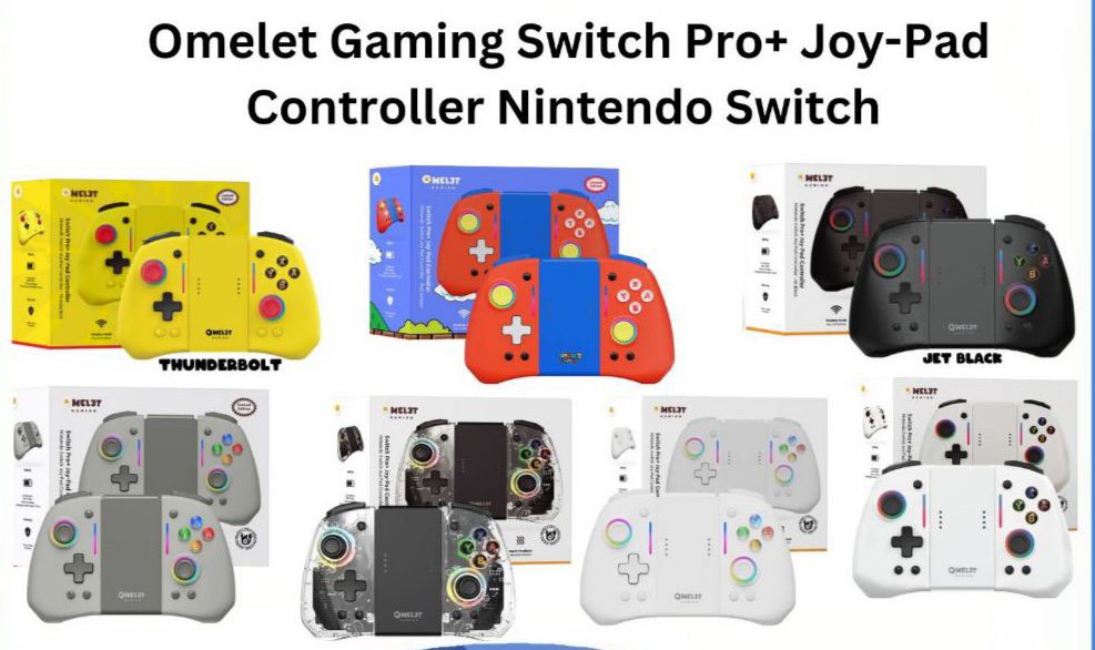 Omelet Gaming Switch專用Pro+ Joy-Pad 無線控制器, 電子遊戲, 遊戲機配件, 手掣 - Carousell