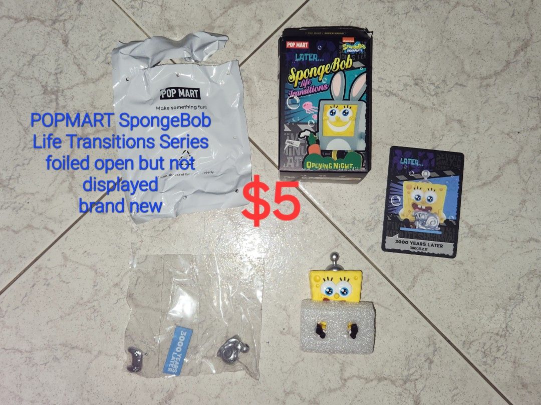 POPMART SpongeBob Life Transitions Series, Hobbies & Toys, Toys & Games ...