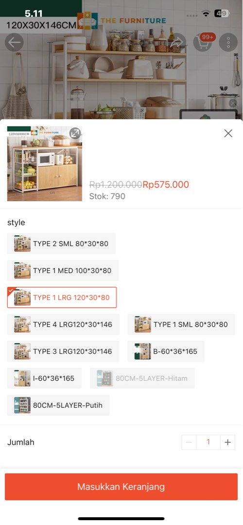 (WAJIB BACA DESKRIPSI) Rak kitchen/rak minimalis meja penyimpanan ...