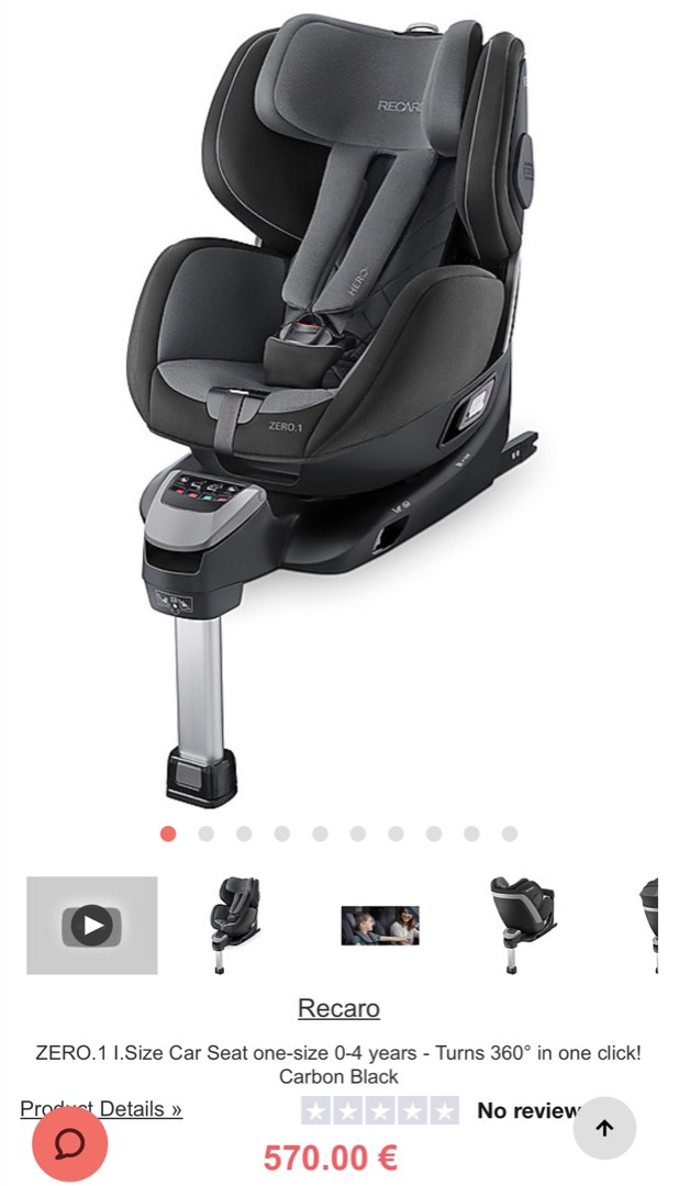 Recaro Hero Zero 1 Car Seat, Babies & Kids, Baby Nursery & Kids ...