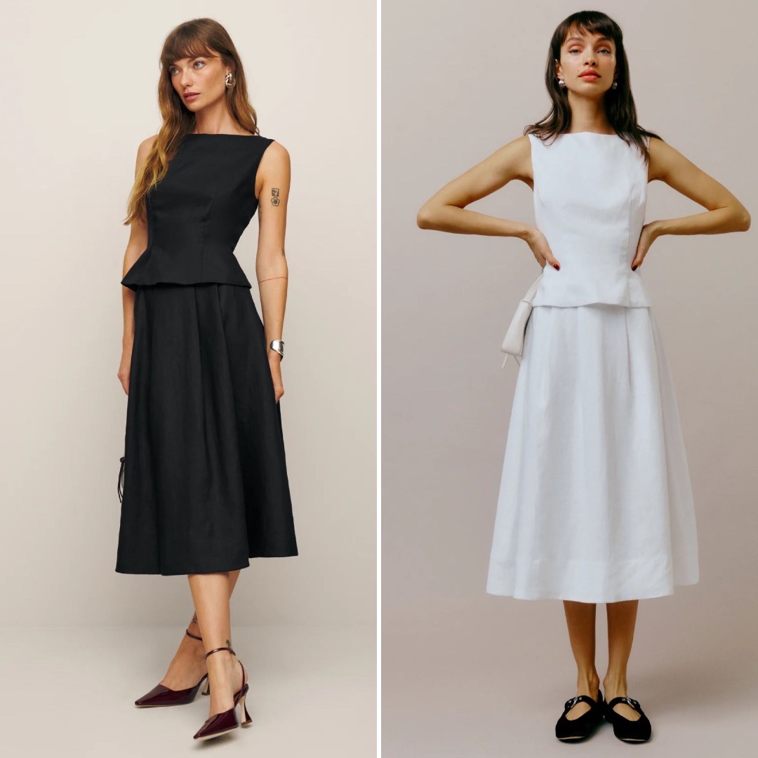 Reformation Moya Linen Two Piece Set - in 2 colour!, 女裝, 連身裙 & 套裝, 套裝 ...