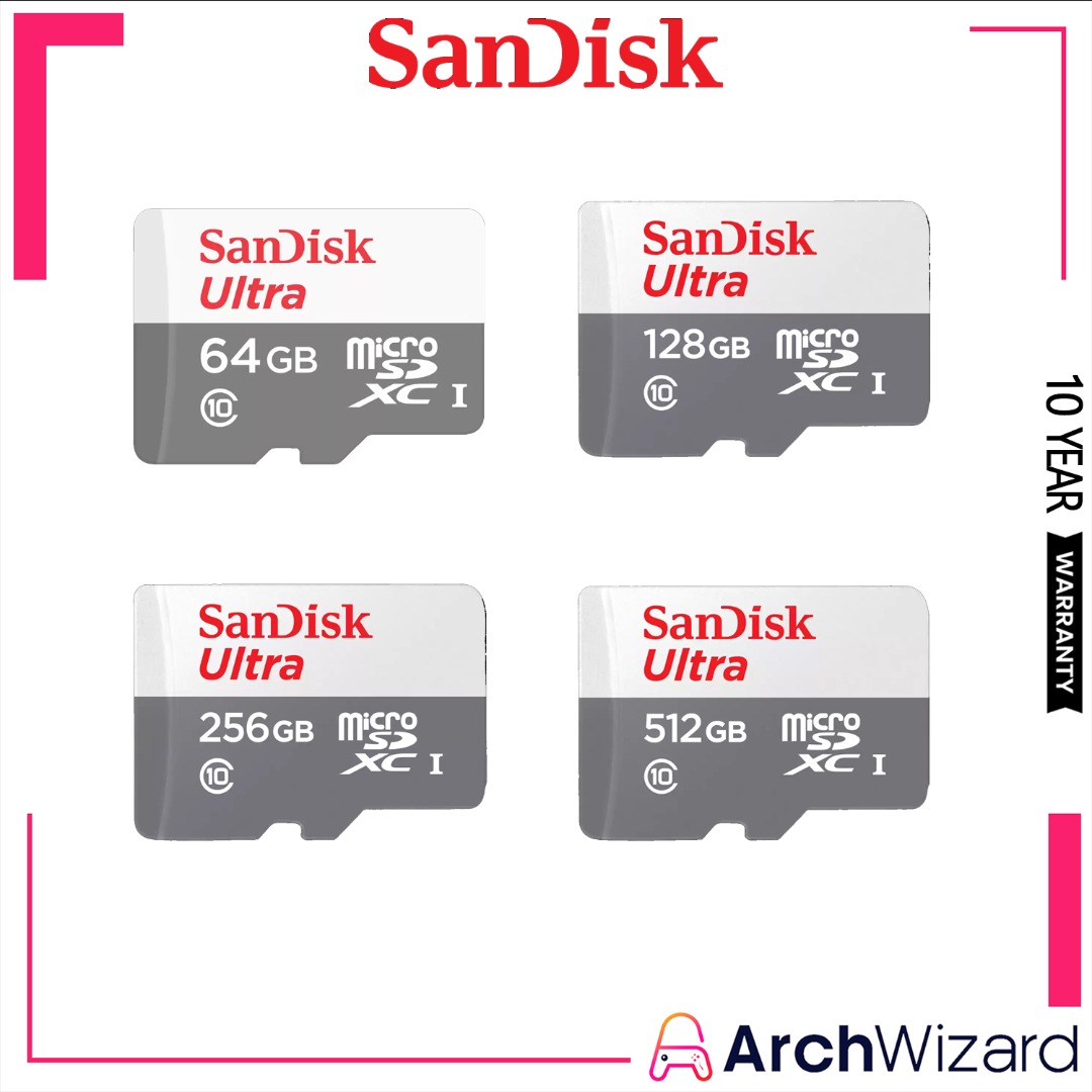 SanDisk Ultra MicroSDXC 64GB 128GB 256GB 512GB - SanDisk Ultra Micro SD ...