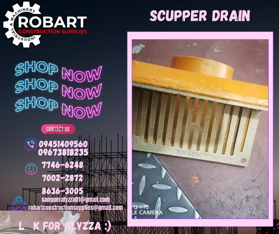 scupper drain 4", Commercial & Industrial, Construction Tools ...