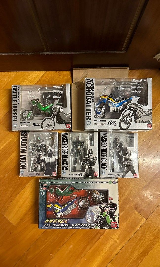 SHF 裝著變身 Black RX 影月 Acrobatter Battle Hopper 1.0, 興趣及遊戲, 玩具 & 遊戲類 ...