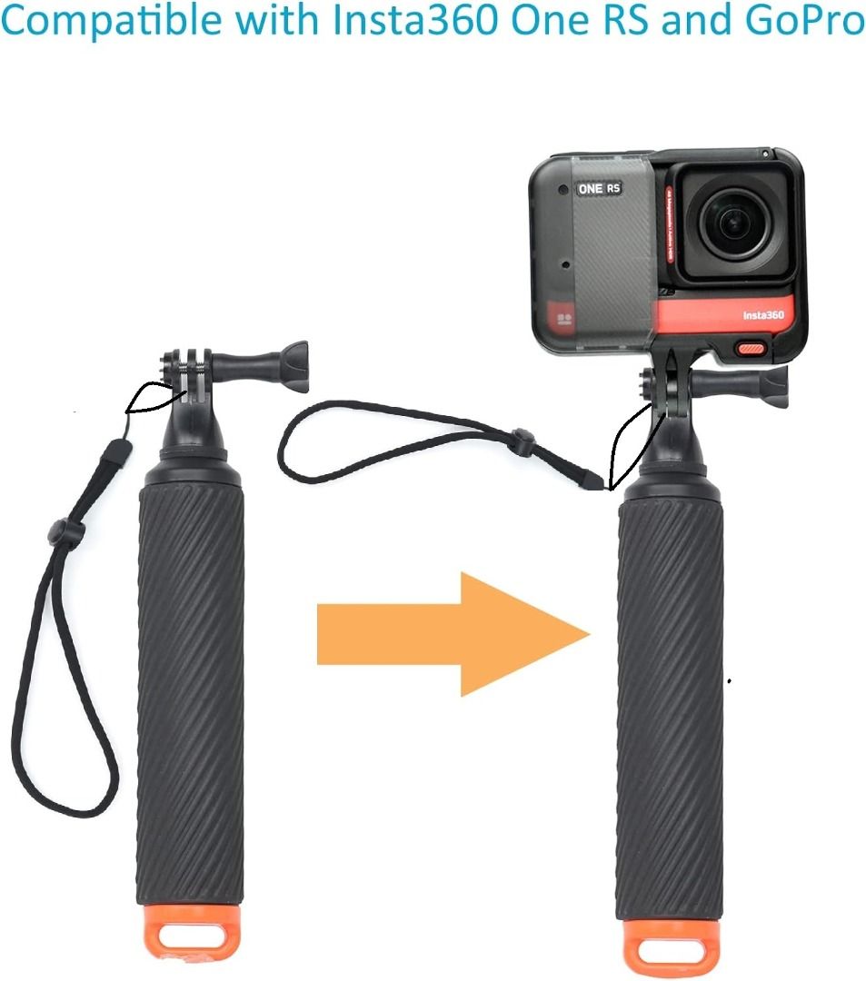 實體店鋪/SF The 1/4" Floating Handle Grip for GoPro Hero 13 12 11 10 9 8 7 6 5,Insta360 X2 X3 X4 GO2 ...