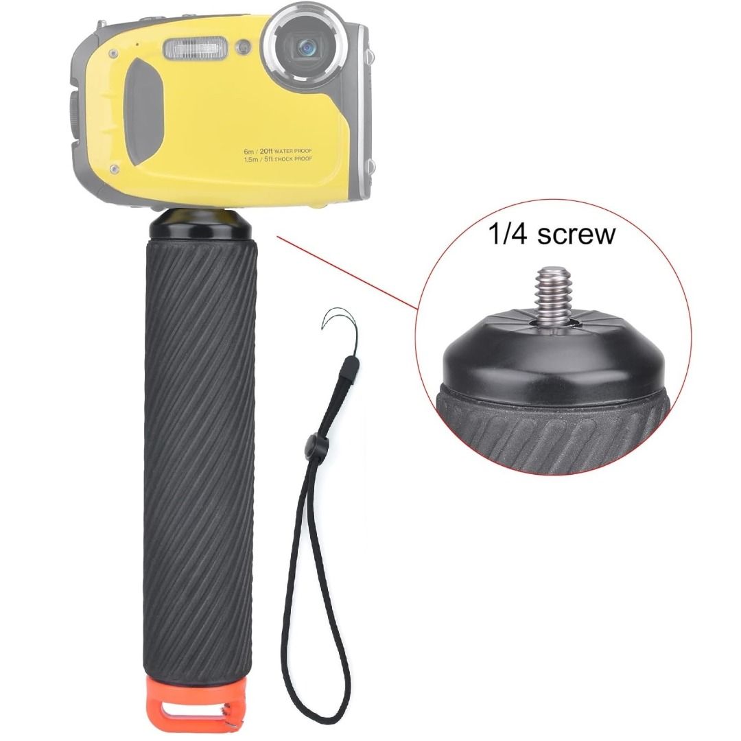 實體店鋪The 1/4" Floating Handle Grip for GoPro Hero MAX 12 11 10 9 8 7 6 5 ...