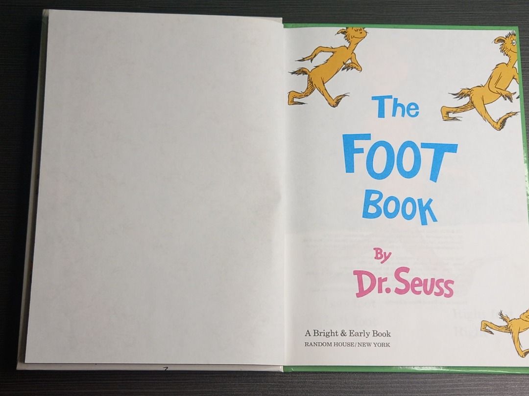 The Foot Book by Dr. Seuss, Hobbies & Toys, Books & Magazines, Children ...