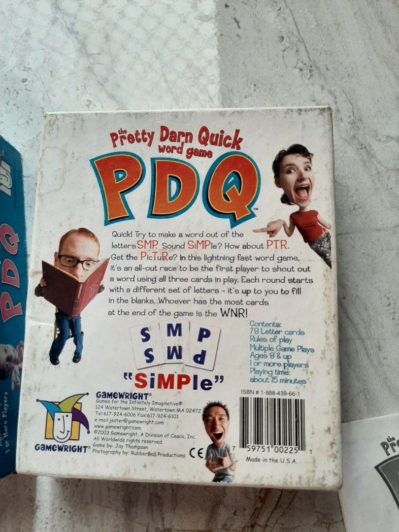 The pretty darn quick word game, Toys & Collectibles, Permainan Papan ...