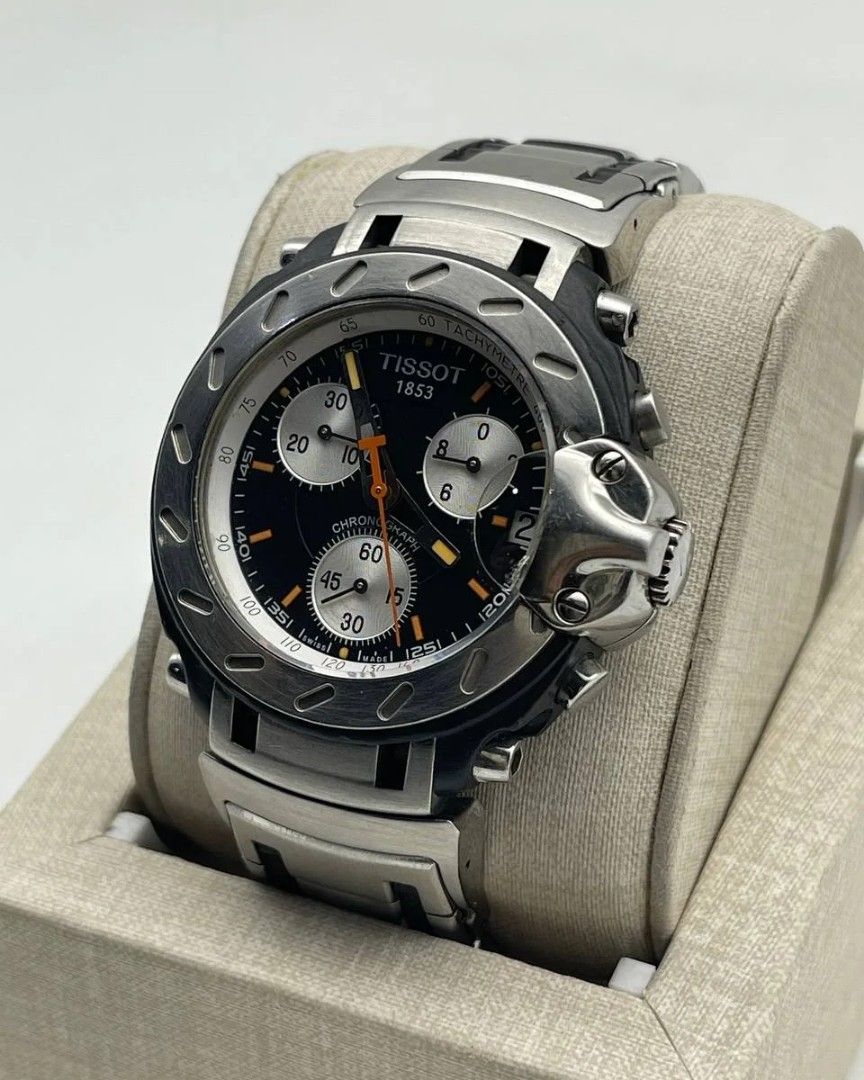 Tissot T-Race Chronograph T011417A Black Dial Steel, Luxury, Watches on ...