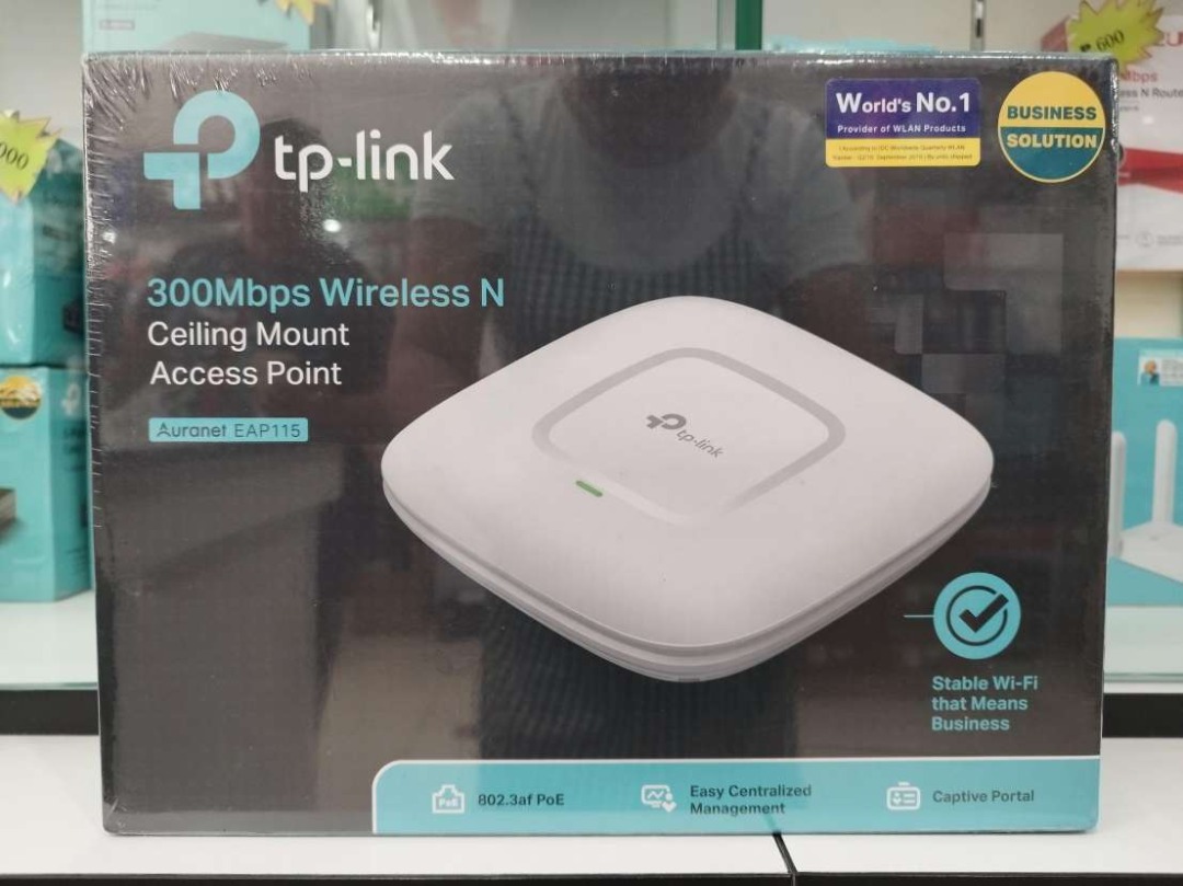 Tp-Link EAP115 300Mbps Wireless N Ceiling Mount Access Point, TV & Home ...