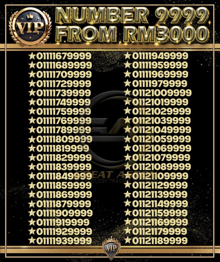 VIP NUMBER POSTPAID 9999, Announcements on Carousell