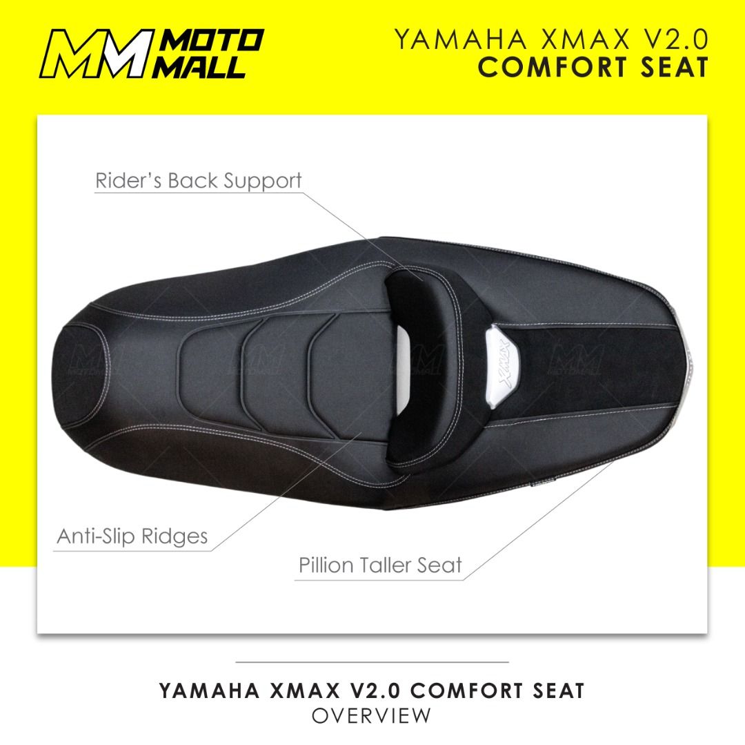 Yamaha XMax V2 Lowered Comfort Aftermarket Seat, Motorcycles ...