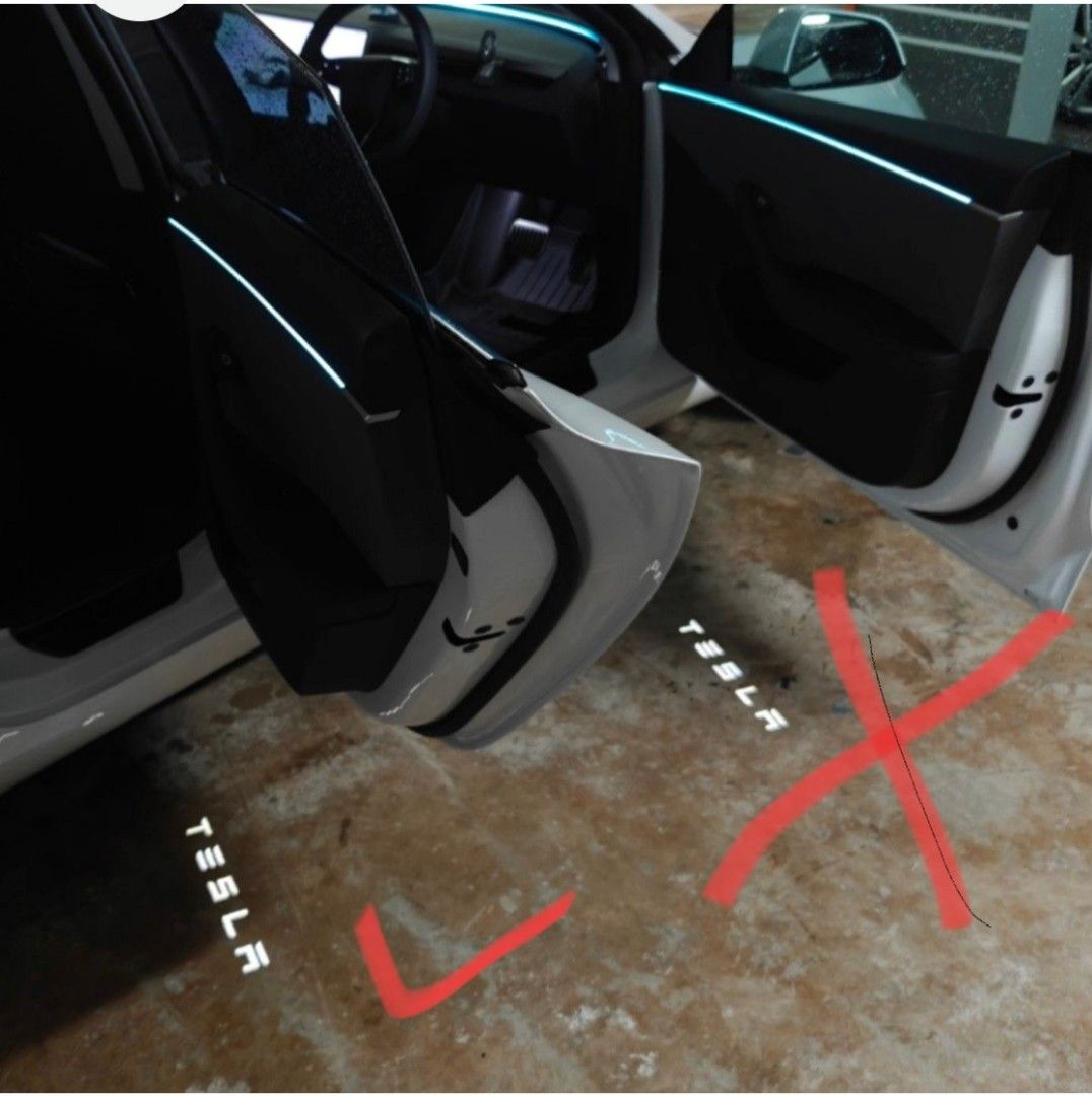 Tesla Puddle lights for Tesla Model 3 Highland version 2024 - 2 piece ...