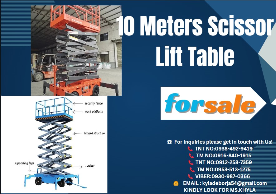 10 Meters Scissor Lift Table, Commercial & Industrial, Construction ...
