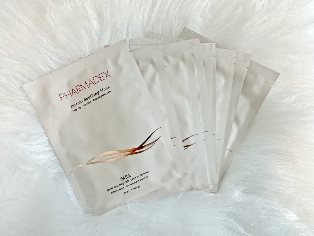 10片包順豐‼️Pharmadex Instant Soothing Mask退紅面膜 多重舒緩嫩肌乳液面膜 正貨保證 ‼️ 台灣製造 ...