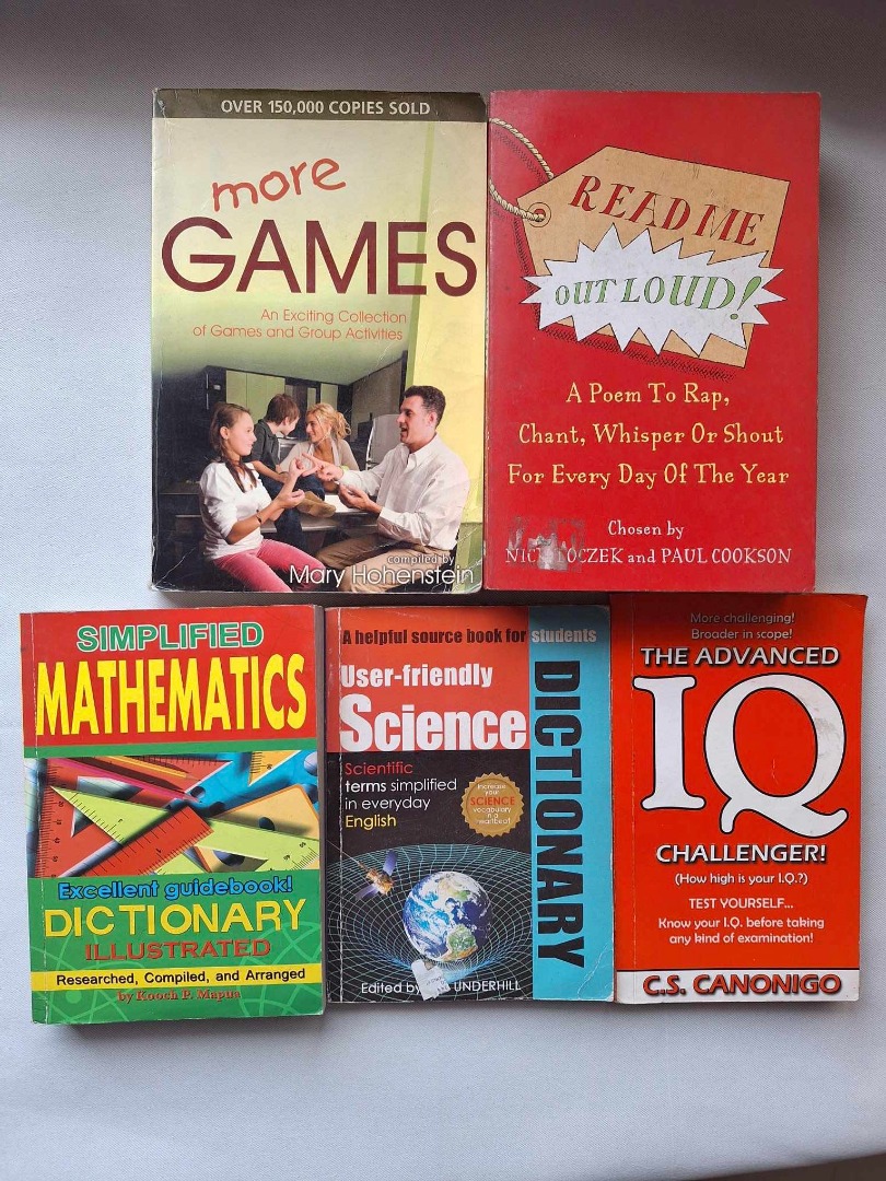 BOOK BUNDLE!!! More Games / Read Me Out Loud / Simplified Mathematics ...