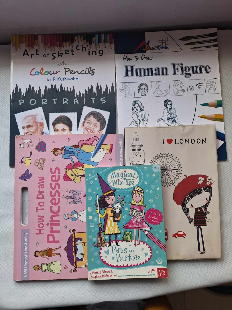 BUNDLE!!! Art of Sketching with Color Pencils / How to Draw Human ...