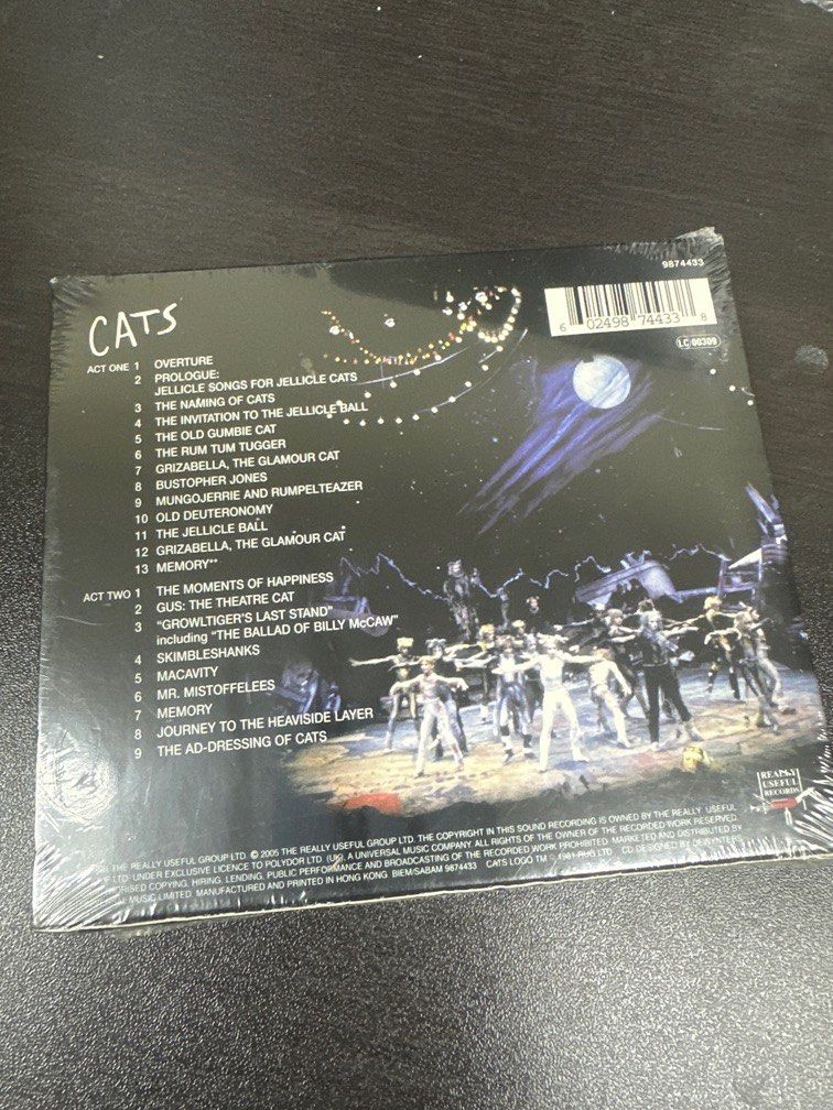 「全新」Cats CD, 興趣及遊戲, 音樂、樂器 & 配件, 音樂與媒體 - CD 及 DVD - Carousell