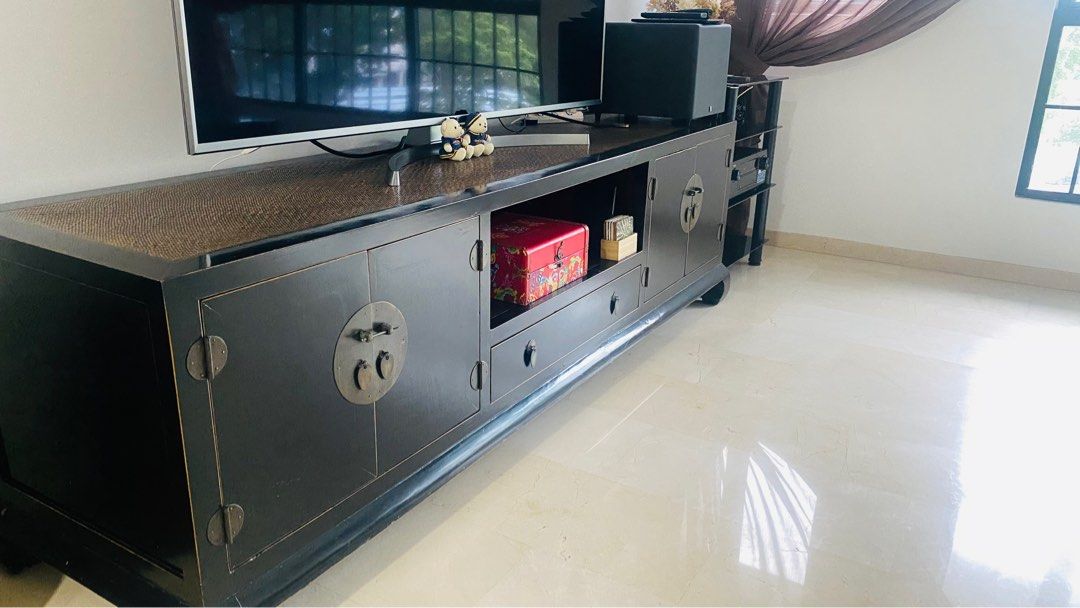 Chinese Oriental TV Console - 2000mL x 700mmH, Furniture & Home Living ...