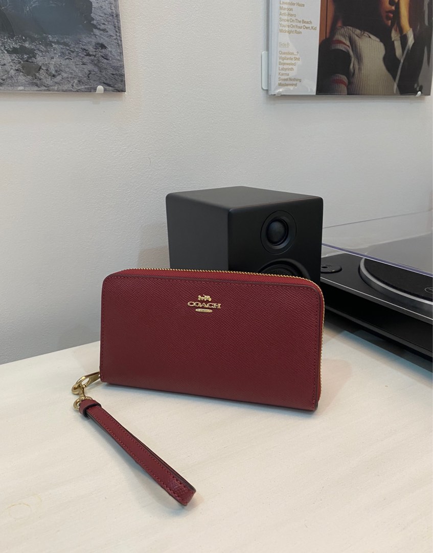 Coach Long Zip Around Wallet, Luxury, Bags & Wallets on Carousell