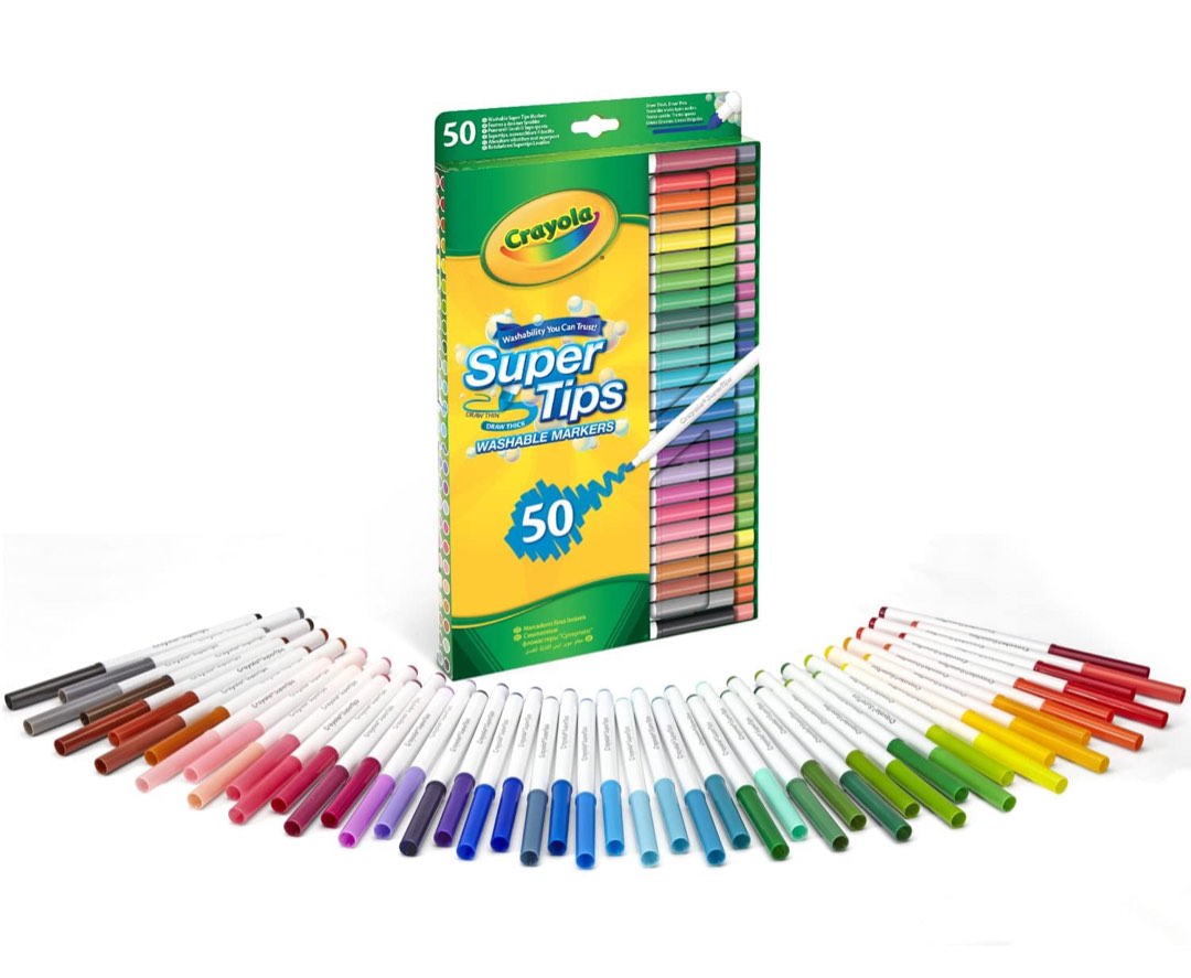Crayola supertips 50, Hobbies & Toys, Stationery & Craft, Craft ...