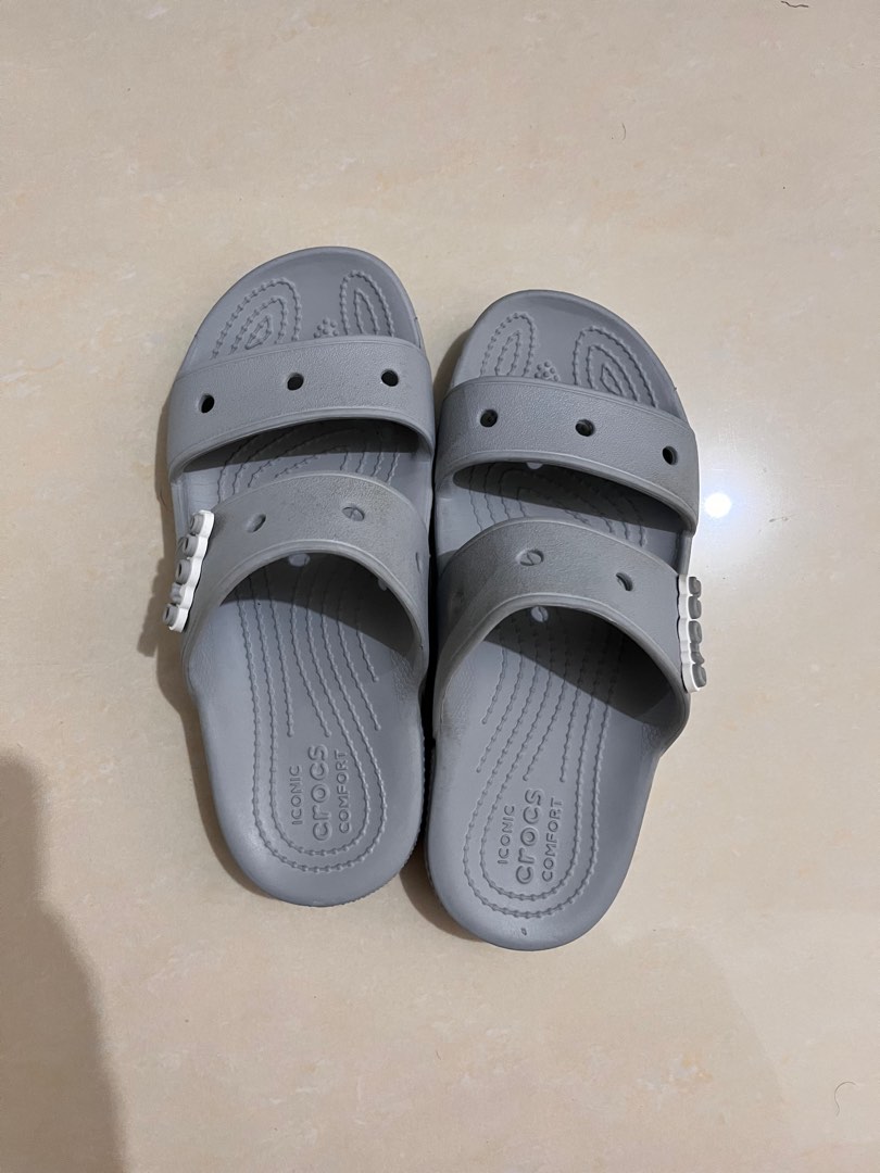Crocs Classic All Terrain Sandals in Light Grey, Women's Fashion ...