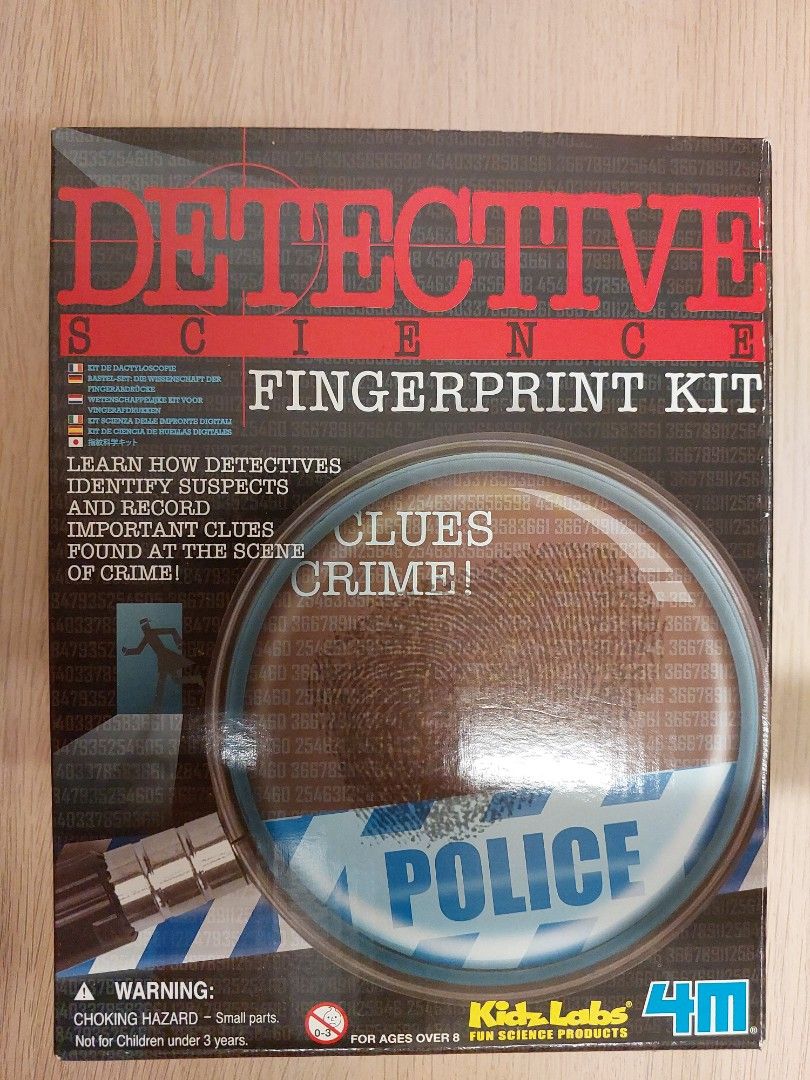 Detective Science Fingerprint Kit, Hobbies & Toys, Toys & Games on ...