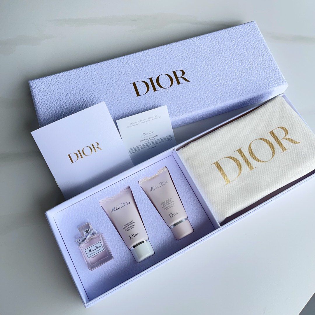 🌸Dior perfume and body lotion Travel set, Beauty & Personal Care ...