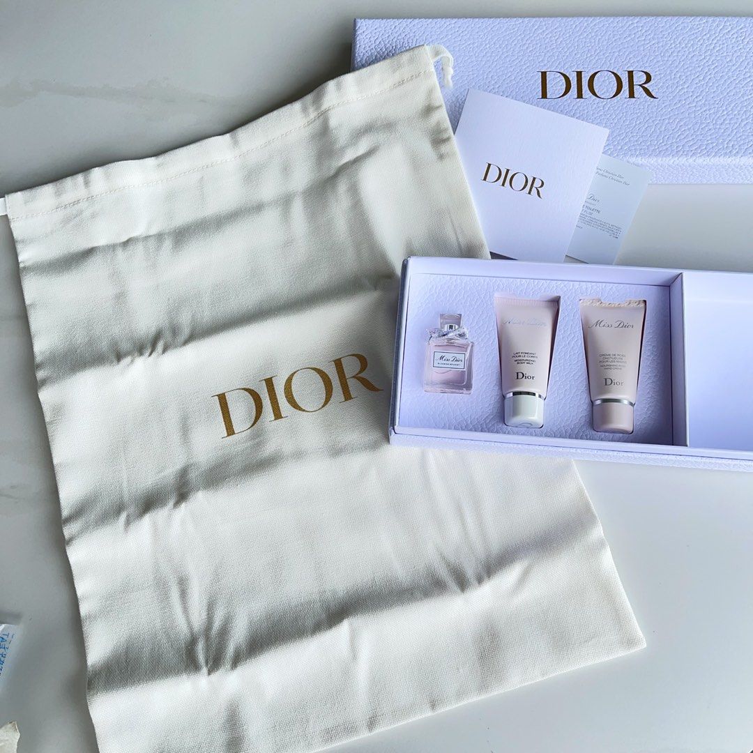 🌸Dior perfume and body lotion Travel set, Beauty & Personal Care ...