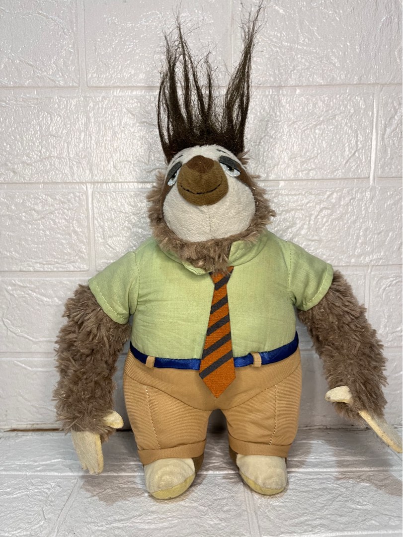Disney Classic Zootopia Flash The Sloth Rare Plush/Stufftoy, Hobbies ...