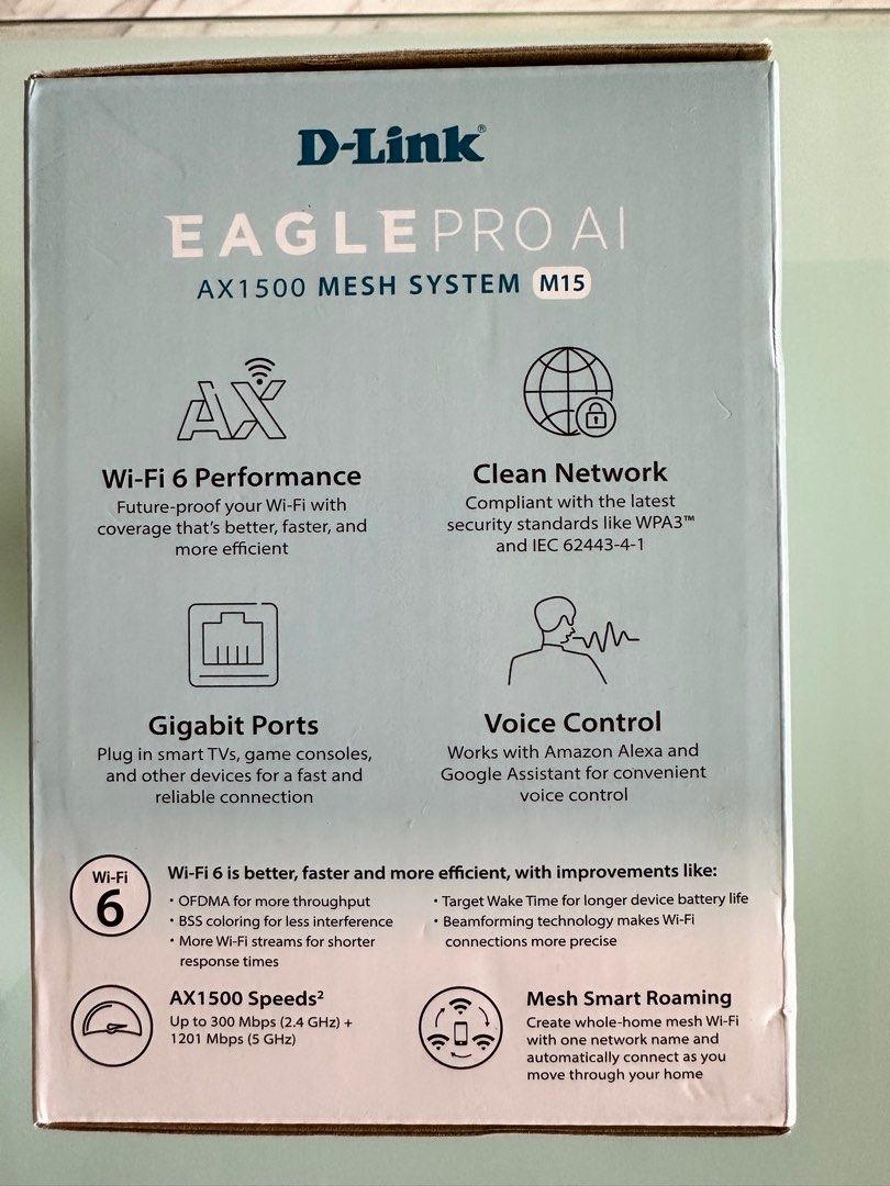 Dlink AX1500 R15 AI Mesh Router (3 pack), Computers & Tech, Parts ...