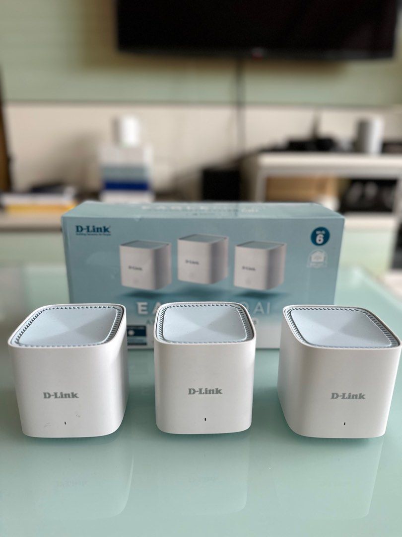 Dlink AX1500 R15 AI Mesh Router (3 pack), Computers & Tech, Parts ...