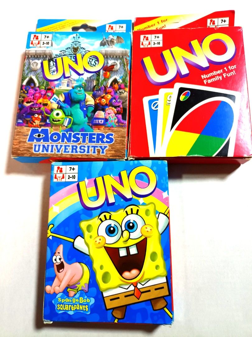 ️ [FREE POSTAGE] UNO Playing Cards Version Spongebob Monster Inc ...