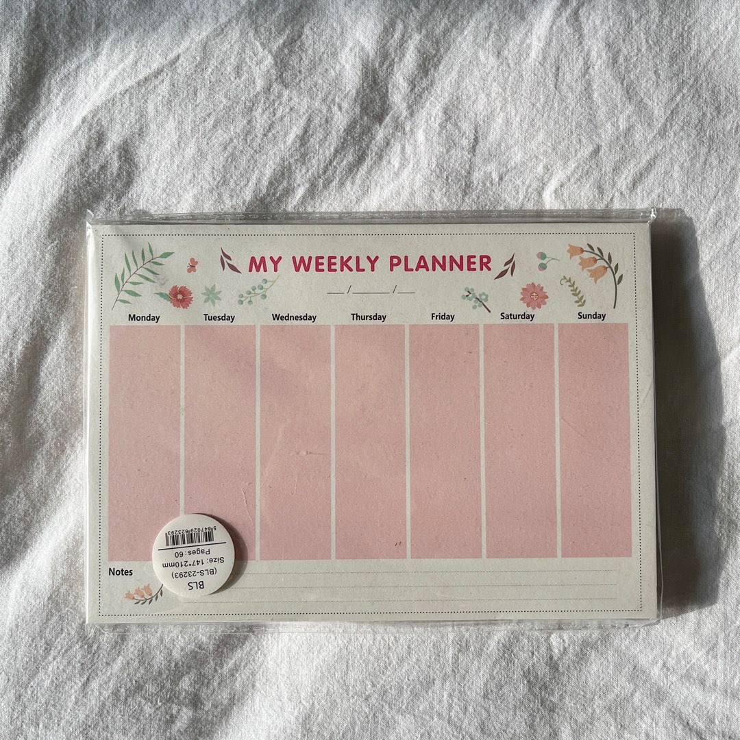 Freebie! Weekly planner pad, Hobbies & Toys, Stationary & Craft ...